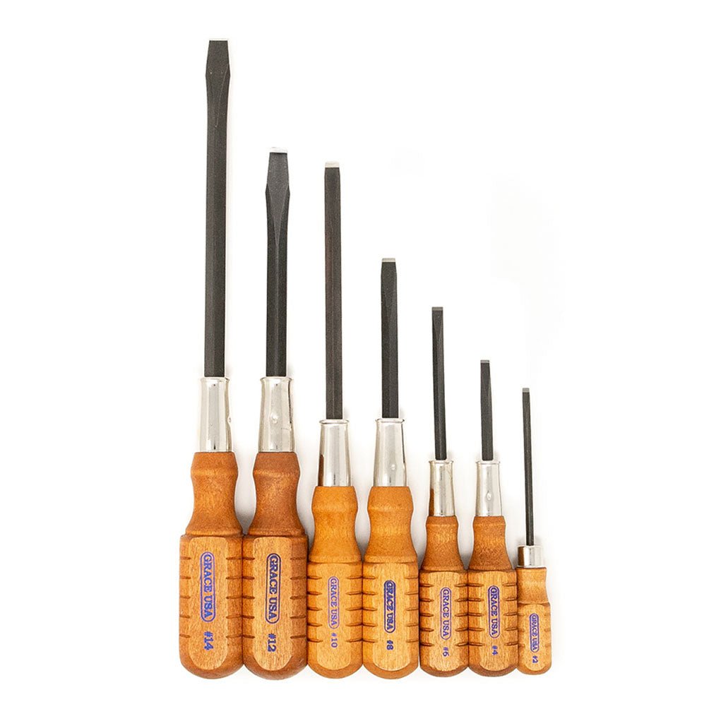 7 Piece Wood Screw Screwdriver Set by Grace USA | Boston General Store