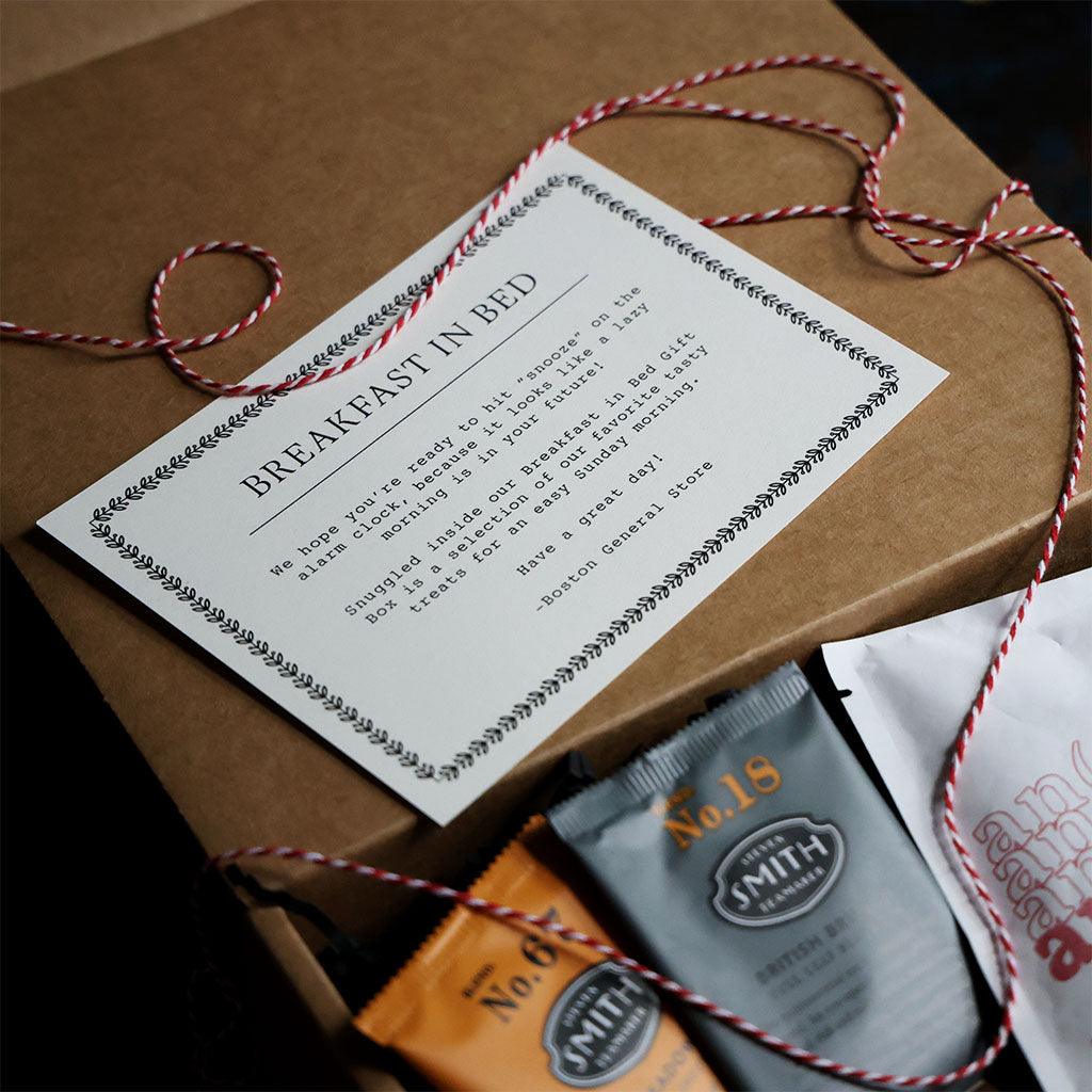 Breakfast In Bed Gift Box | Boston General Store