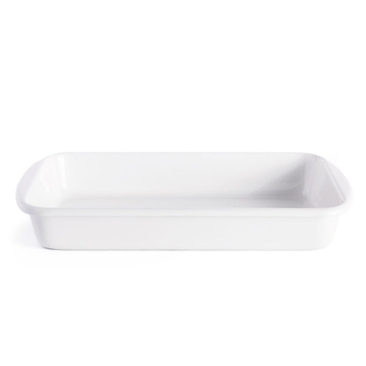 Riess Enamel Baking Dish, Classic White | Boston General Store