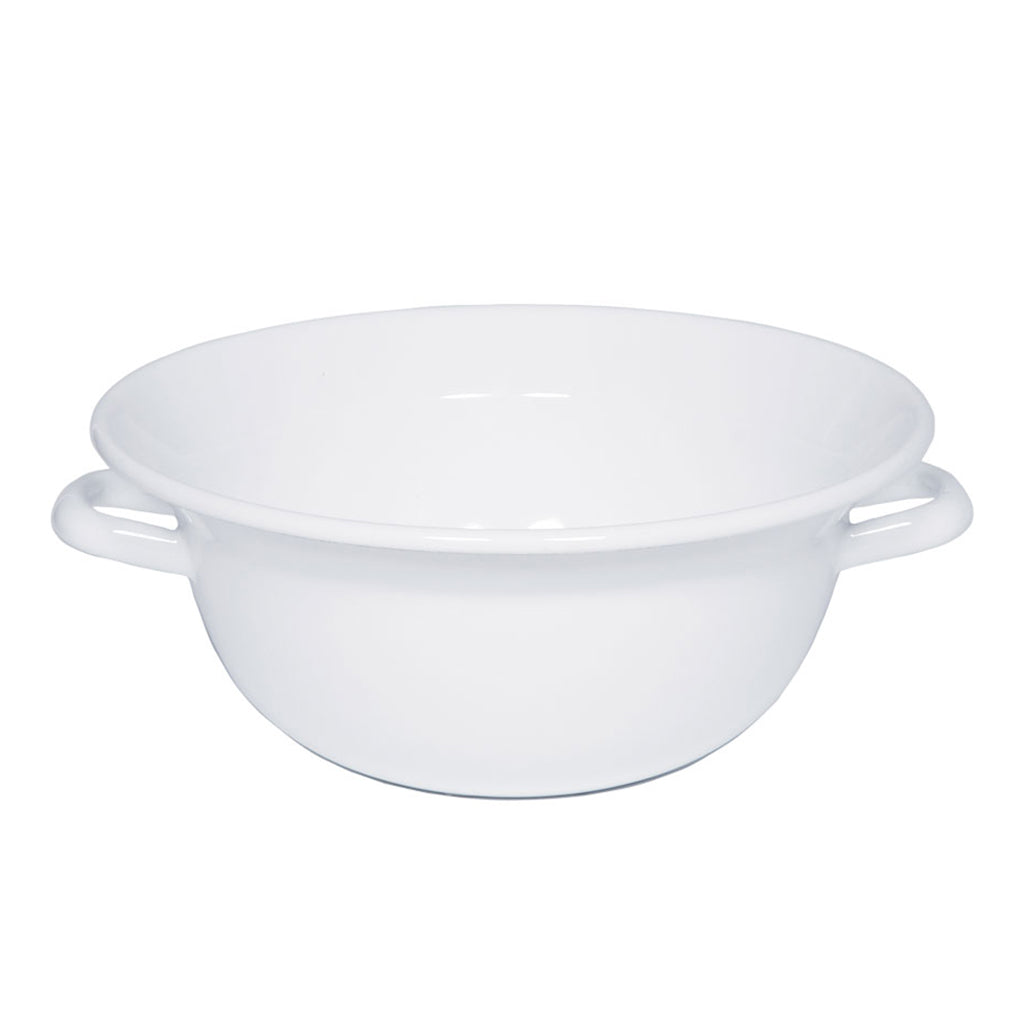 Riess Enamel Bowl, Classic White | Boston General Store