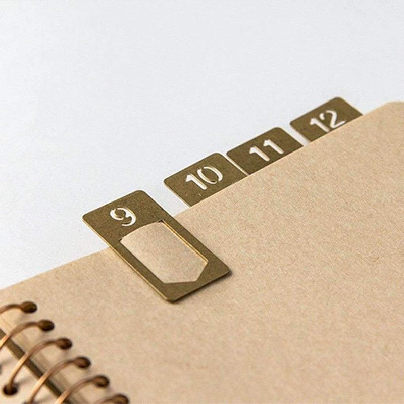 Traveler's Brass Number Clips | Boston General Store